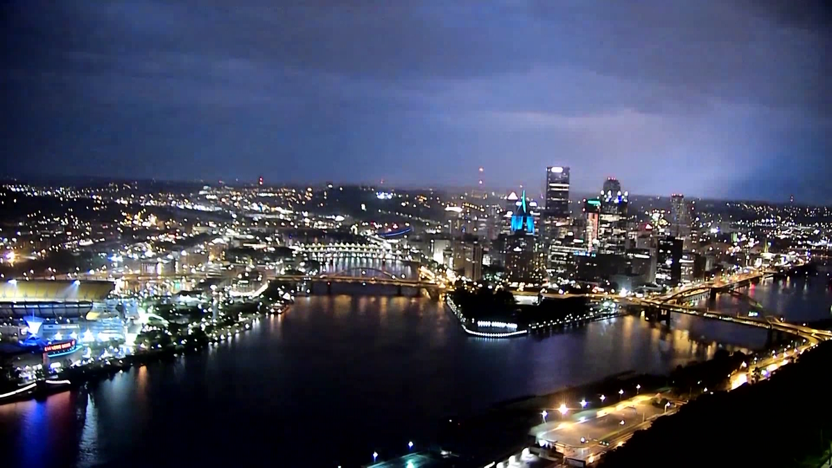 Pittsburgh Weather: Heavy rain, lightning Tuesday morning