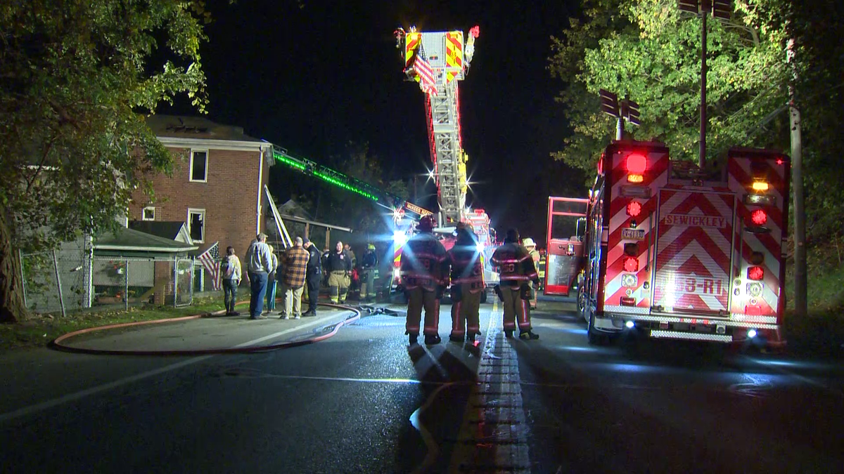 Stowe Township apartments catch fire
