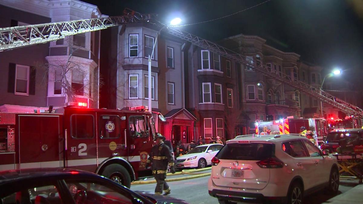Crews battle blaze in multi-family home in East Boston