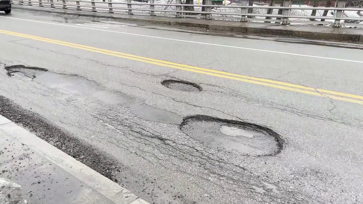 Firsthand look at pothole problems on Massachusetts roads and the ...