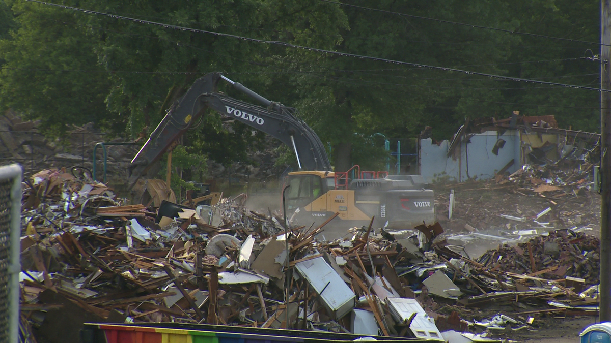 Demolition underway at Hawkins Village in Rankin