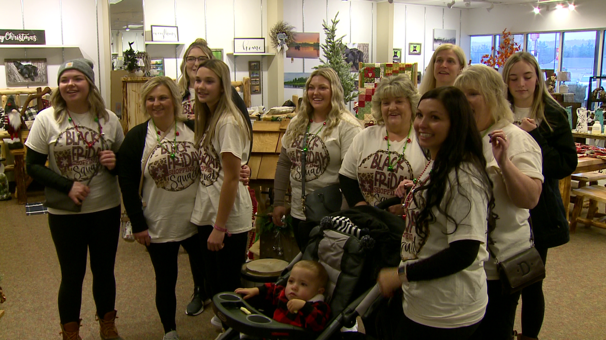 Black Friday shoppers battle slippery road conditions to uphold retail ...