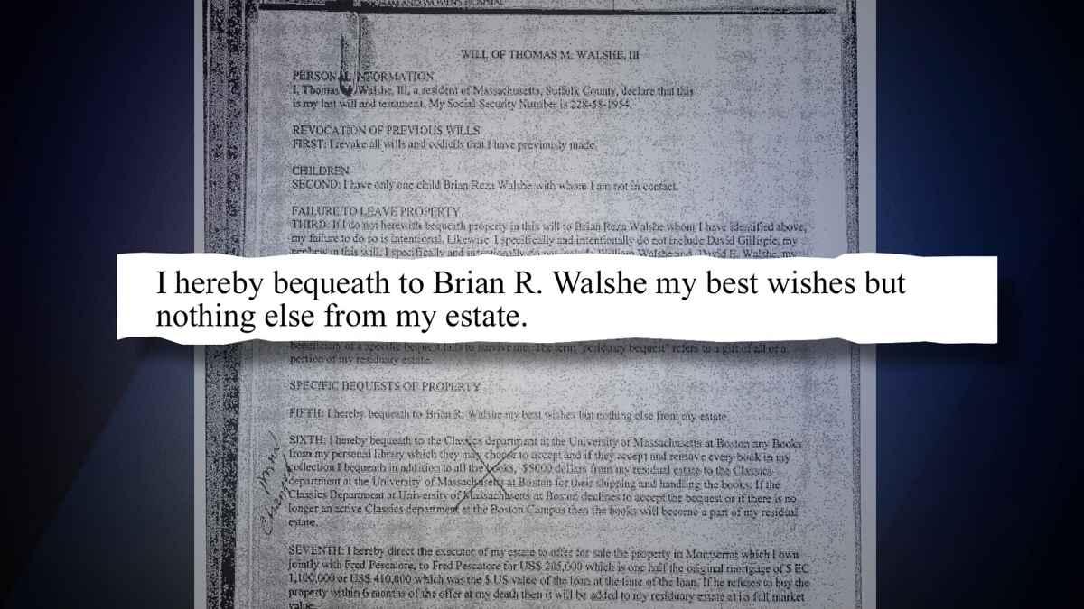 Fight over estate of Brian Walshe's father reveals troubling accusations