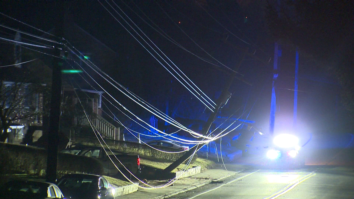 Chain reaction crash leads to power outage in Penn Hills