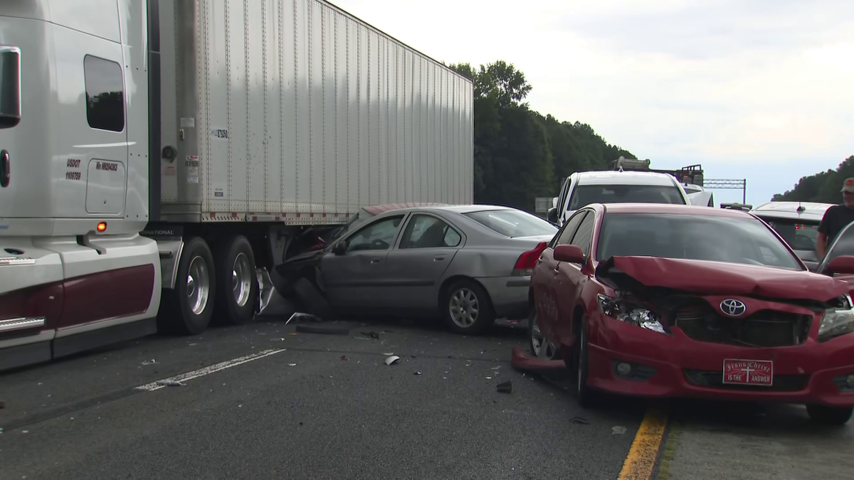 Crash involving 32 cars closes part of North Carolina interstate