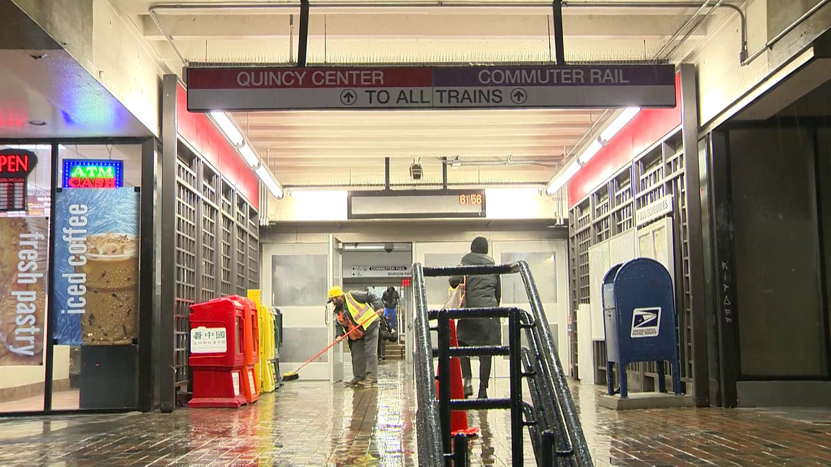 Flooding forces MBTA train service suspension on section of Red Line