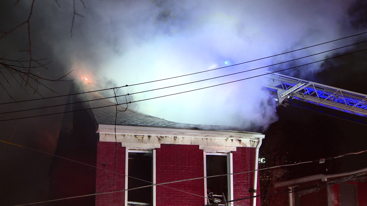 Roof collapses during fire in Pittsburgh