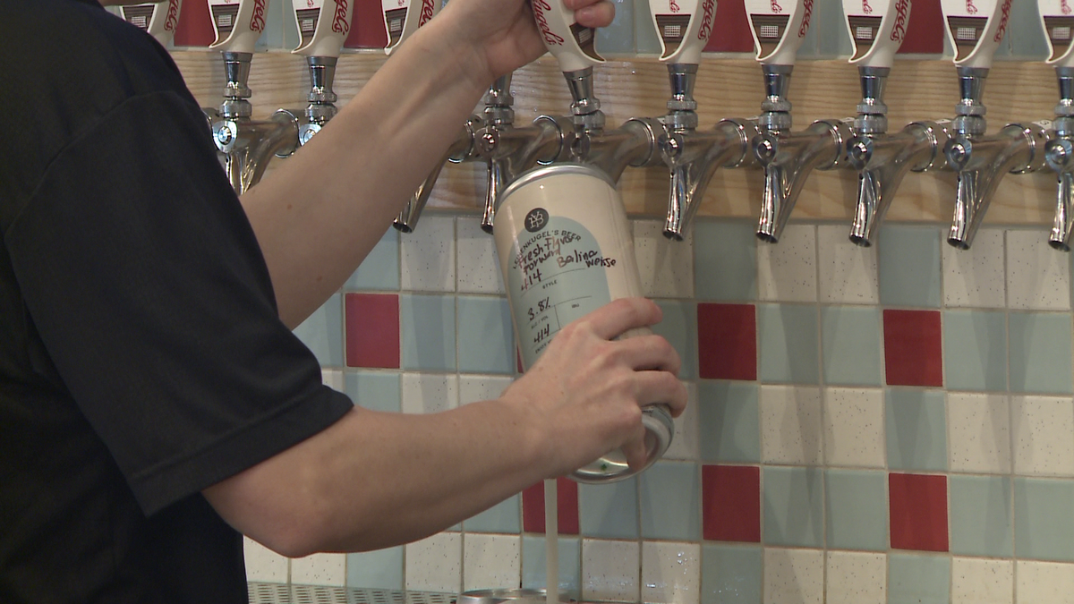 414 Day beer on tap at Barrel Yard at American Family Field