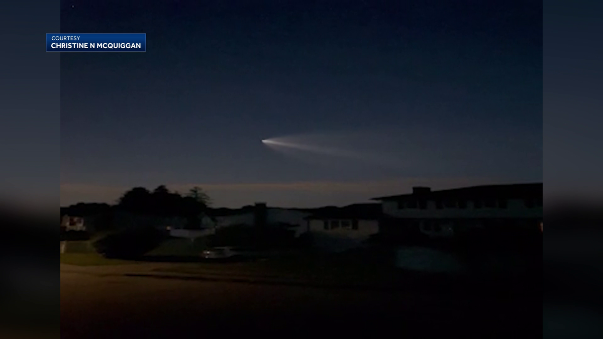 'There it is!': SpaceX rocket visible in skies over Massachusetts