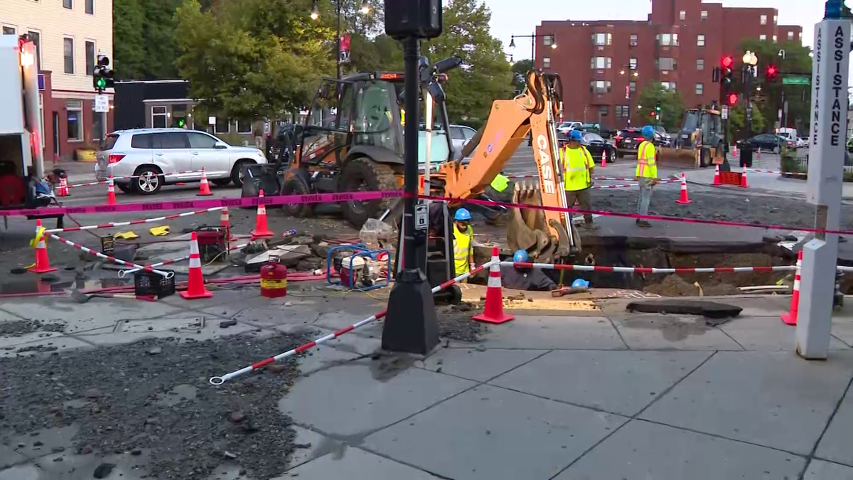 Red Line service restored after water floods Boston streets