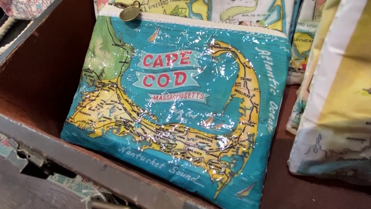 Old road maps lead to successful Cape Cod bag business