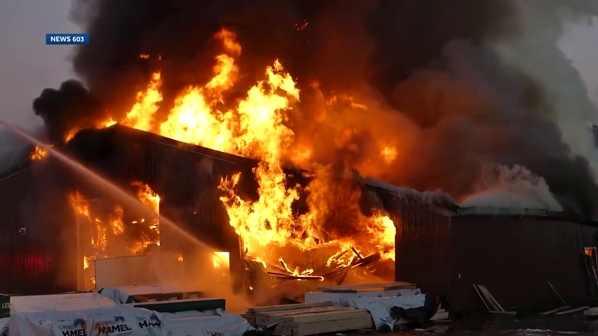 Boscawen, New Hampshire, fire: Commercial building collapses