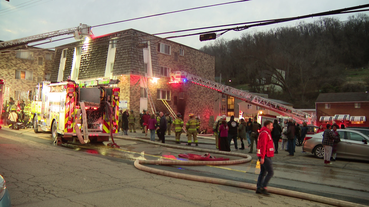 Crews responding to Millvale apartment building fire