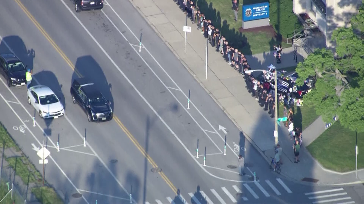 Procession accompanies MPD officer Kendall Corder to funeral home