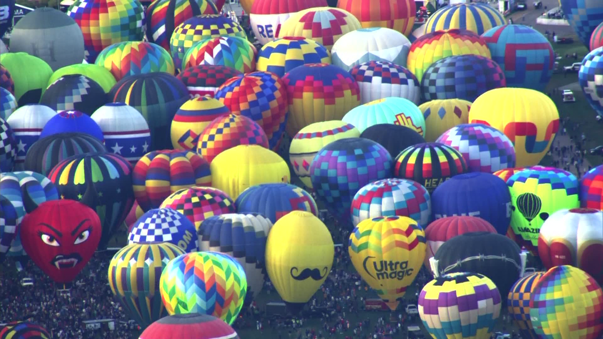 Balloon Fiesta: Watch as balloons inflate for a static display from Sky 7