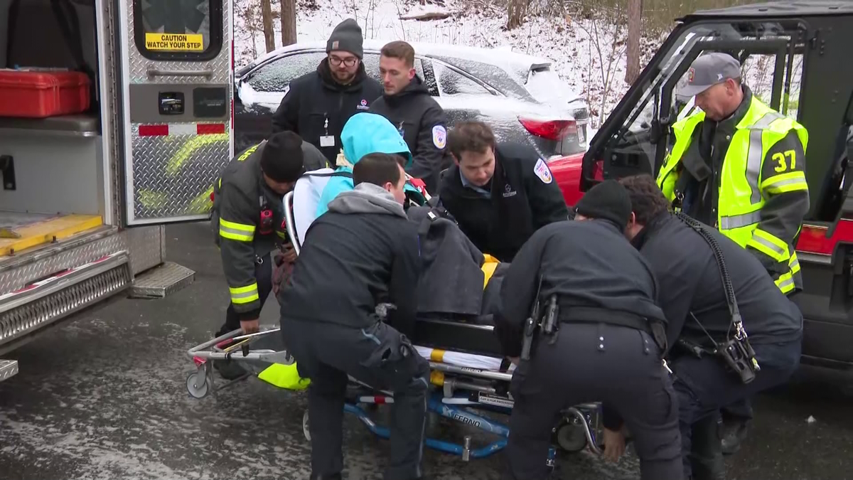 Hiker rescued after slipping on icy trail in Saugus, Massachusetts