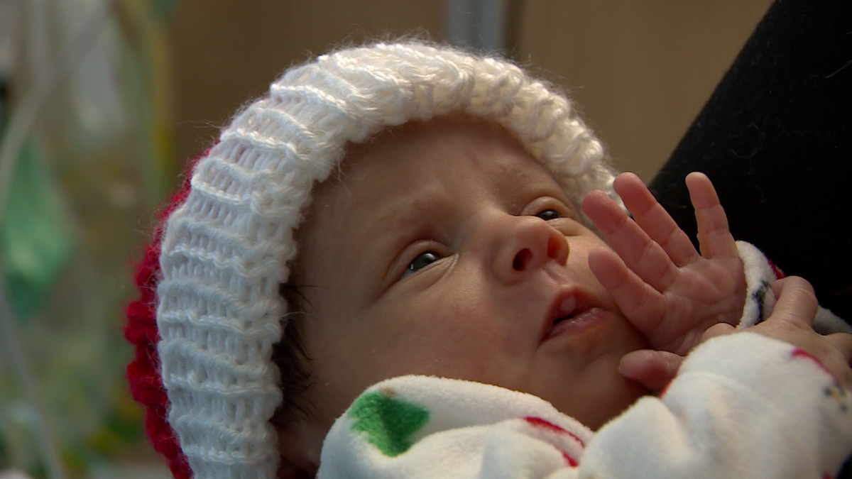 Family gets to bring premature baby home for Christmas