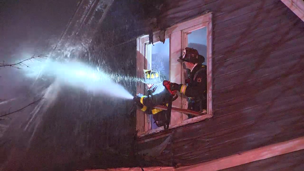 Boston firefighters battle 2-alarm fire in Dorchester Boston firefighters battle 2-alarm fire in Dorchester