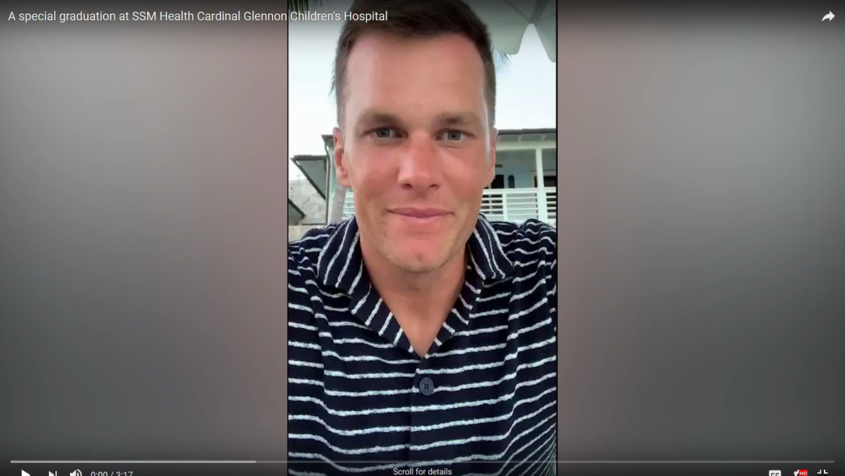 Brady sends special graduation message Brady sends special graduation message