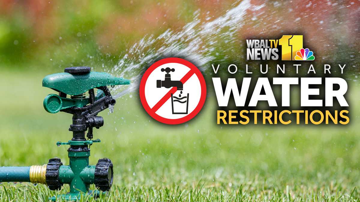 Voluntary water restrictions issued across Baltimore area
