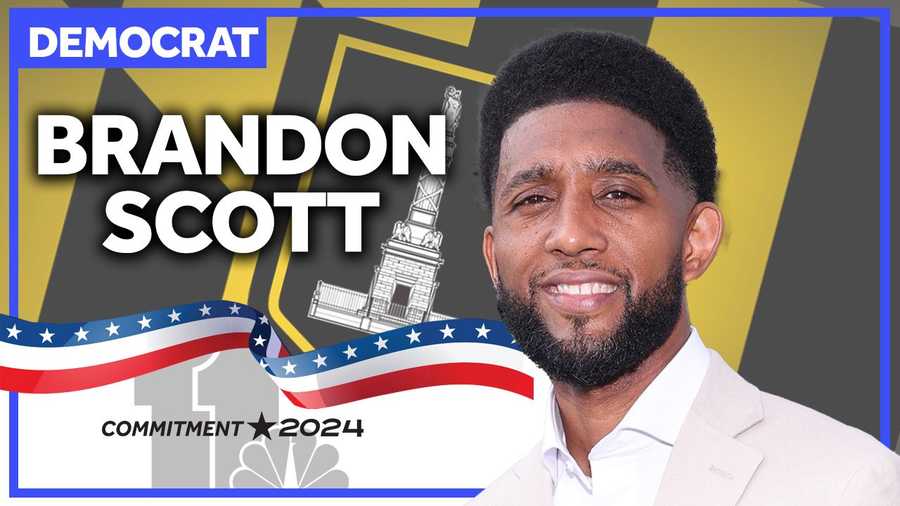 Baltimore mayoral candidate Brandon Scott answers questions