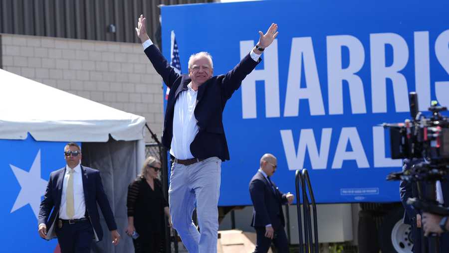 Vice presidential nominee Tim Walz will deliver remarks at Milwaukee's ...
