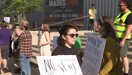 Protest held in response to Walton Arts Center drag show cancellation