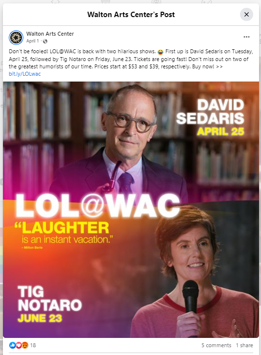 Tig Notaro cancels appearance at Walton Arts Center