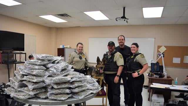 Oklahoma deputy finds over 100 pounds of pot during traffic stop