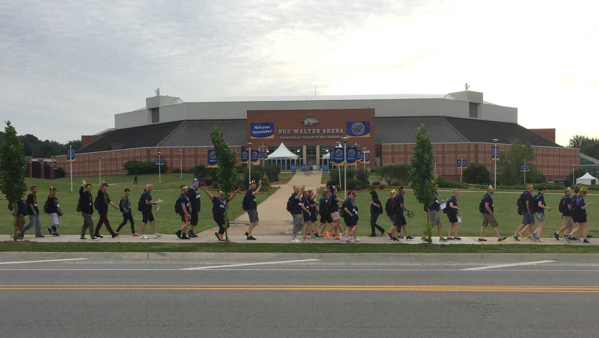 Walmart associates navigate the second day of Walmart Shareholders Week