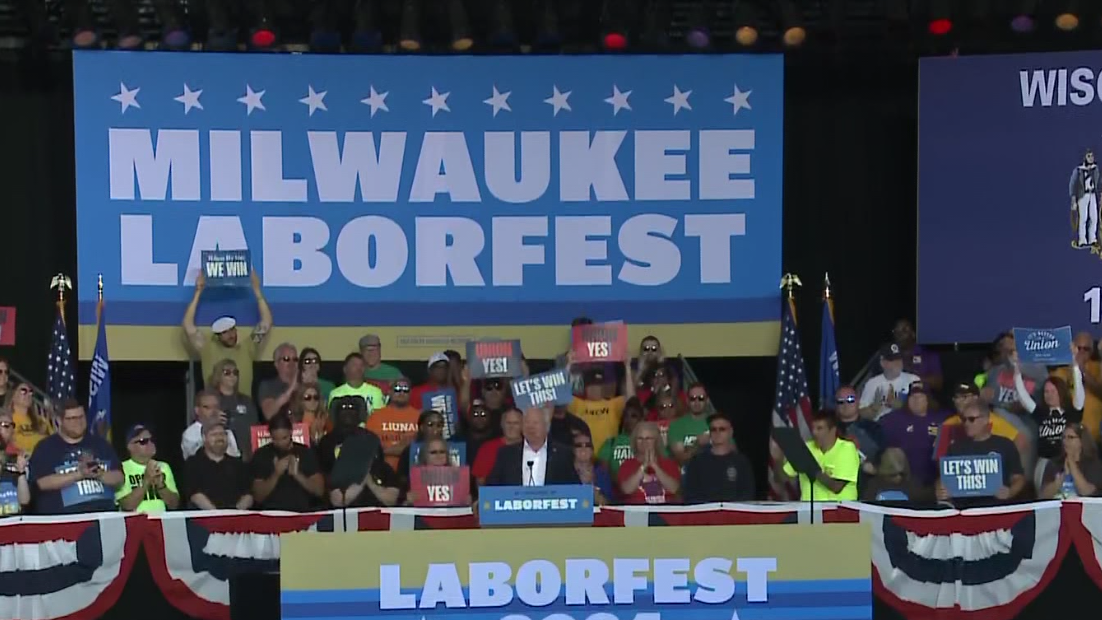 Tim Walz visits Milwaukee on Labor Day, highlight union strength