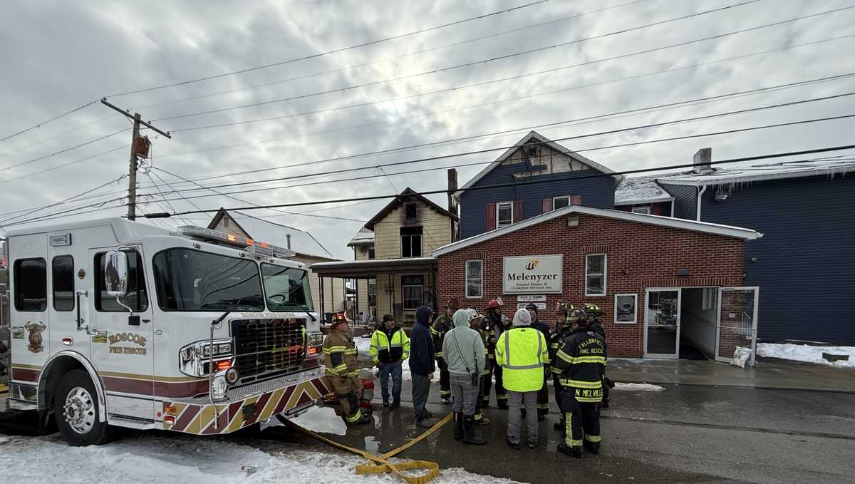 Washington County funeral home, house catch fire in Roscoe