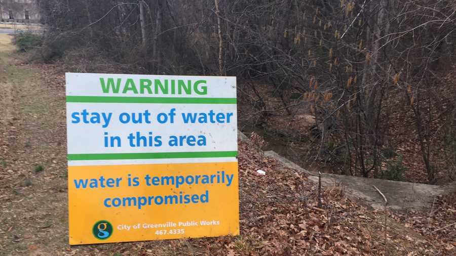 Wastewater overflow in Greenville puts creek off limits to public ...