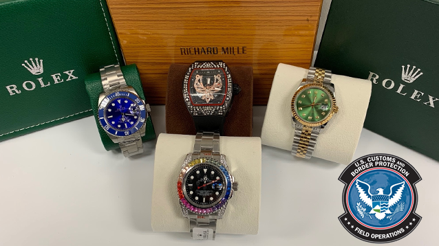 Nearly $1M in counterfeit watches seized in Boston