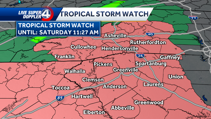South Carolina: Helene brings flooding, gusty winds