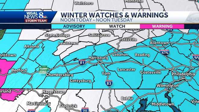 Central Pa. weather: First of two snow storms winds down, second storm ...