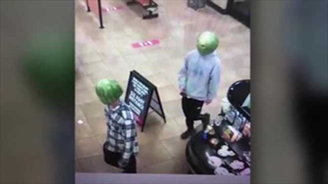 Sheetz in Virginia robbed by duo with watermelon head disguises