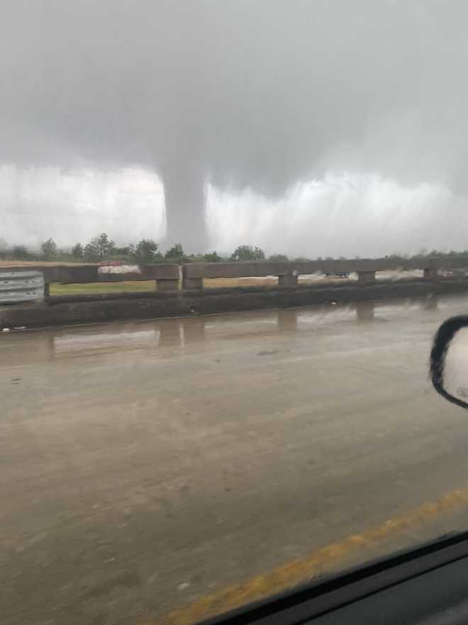 Louisiana New Orleans waterspout