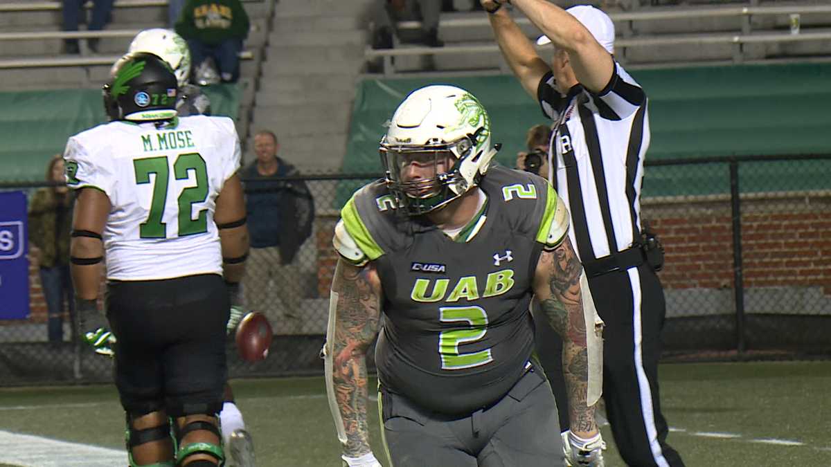 Spencer Brown leads UAB to 29-21 win over North Texas