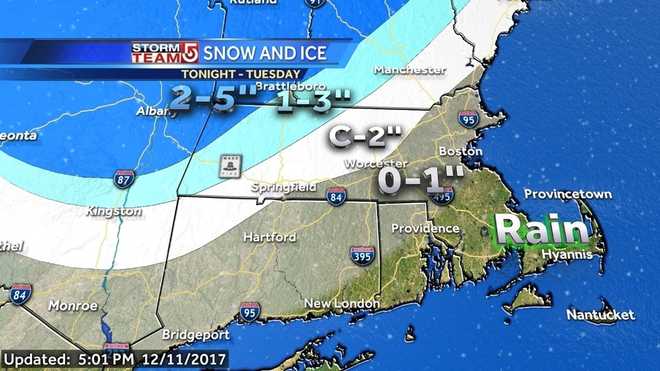 Wintry mix brings slick roads to north, west