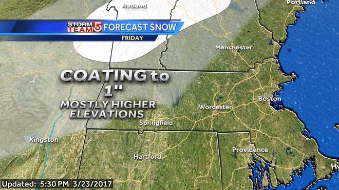 Showers, wintry mix forecast for weekend
