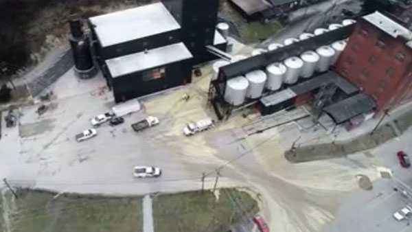 120K gallons of would-be bourbon spill at Kentucky distillery