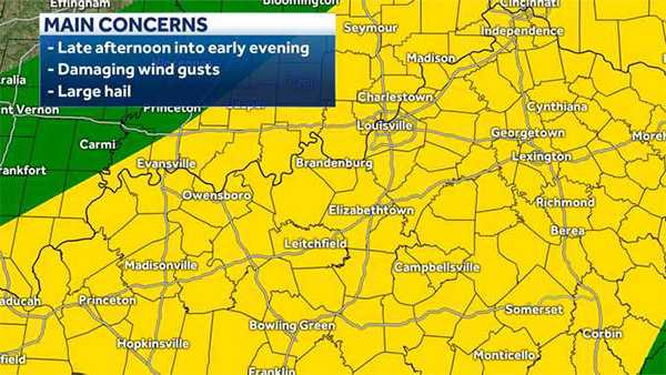 Louisville weekend weather: Heat returns with chances for strong storms