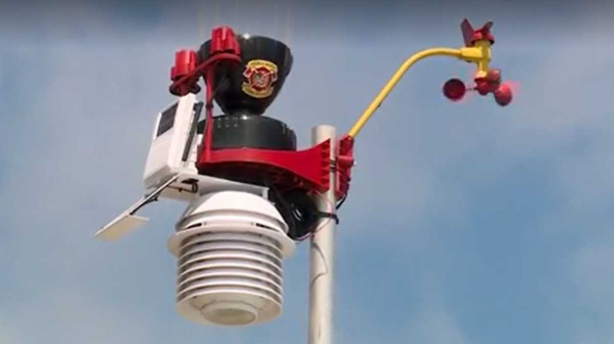 Florida weather stations monitoring during hurricane season