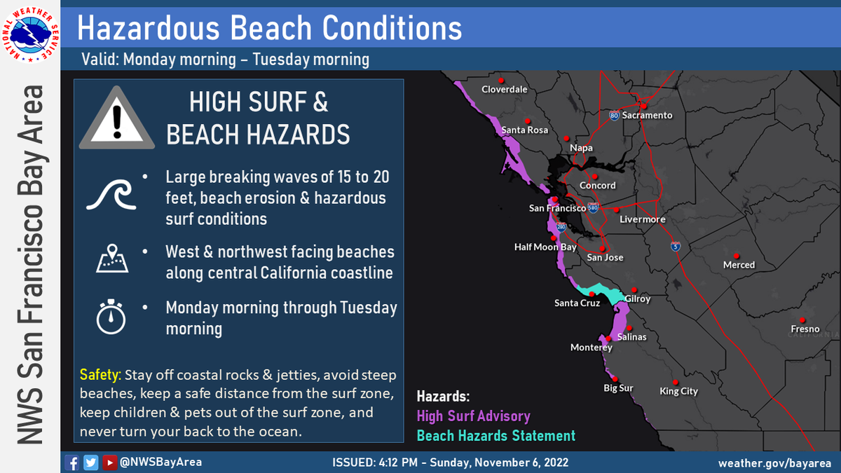 When to expect the heaviest rain on the Central Coast