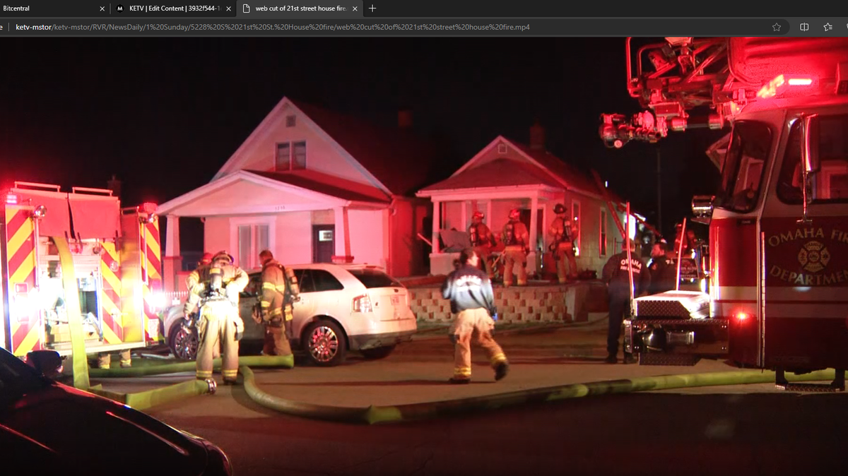 Omaha fire crews knock down house fire within minutes of arrival