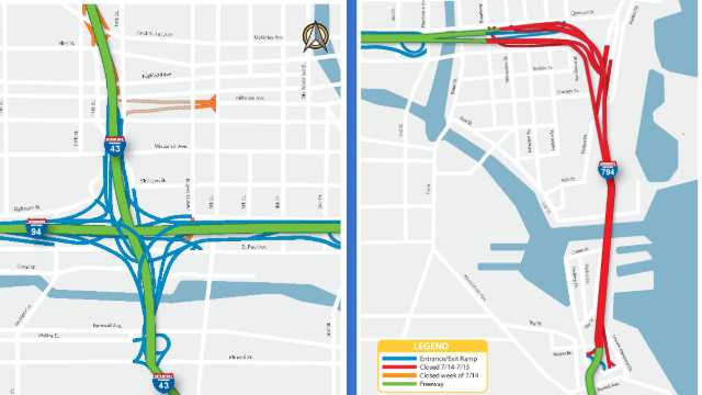 Wisconsin DOT warns of ramp, road closures during RNC in Milwaukee