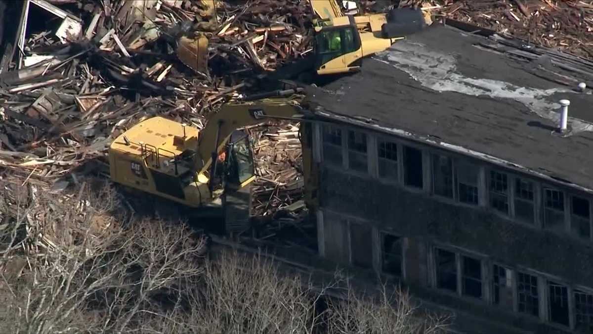 Partial demolition of North Attleborough mill building begins