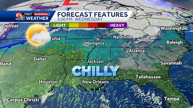 New Orleans forecast morning lows high temp chance of storms