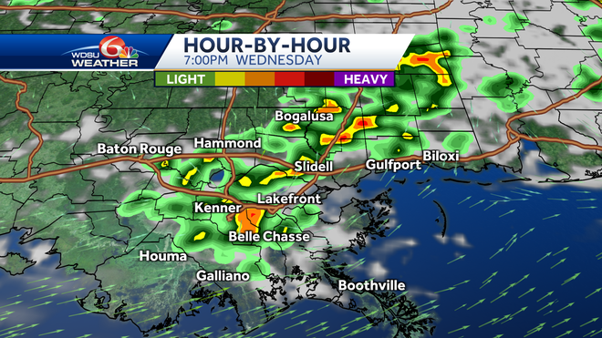 New Orleans heavy rain and flood threat